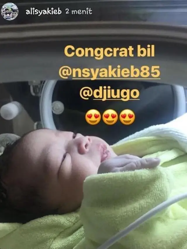Nabila Syakieb Melahirkan Anak Pertama, Begini Wajah Bayinya ...