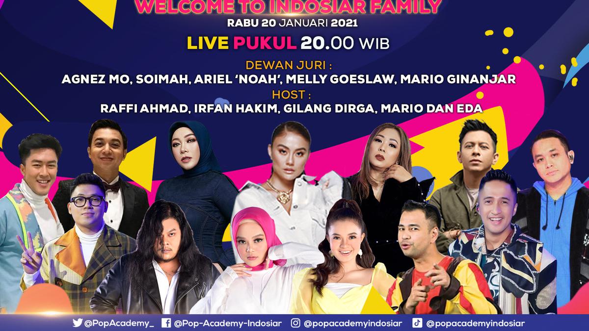 Live Streaming Indosiar Pop Academy Grand Final Concert dengan Juri ...