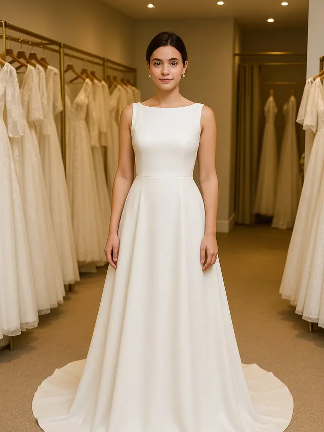 8 Tren Model Gaun Pengantin Putih Simple Elegan 2025, Gaya Amanda ...