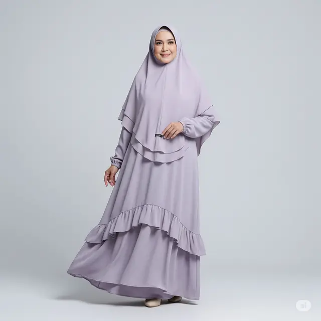 8 Outfit Gamis Ibu-Ibu untuk Jalan-Jalan yang Nyaman dan Stylish 2025 ...
