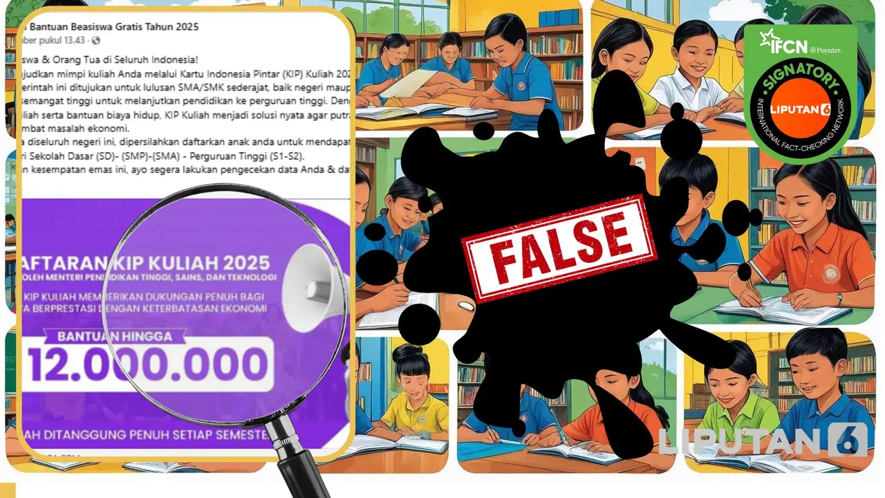 Cek Fakta: Tidak Benar Ini Link Pendaftaran KIP Kuliah - Cek Fakta Liputan6.com