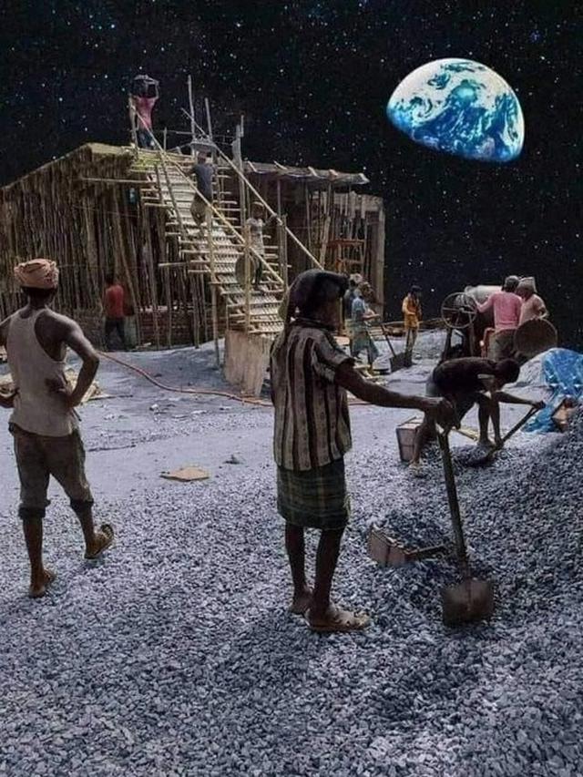 6 Editan Foto Kuli Bangunan Saat Bekerja Ini Absurd, Bikin Ngakak - Hot ...
