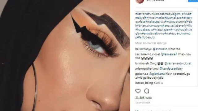 9 Tren Makeup Alis Unik Sepanjang 2017 - Fashion & Beauty Liputan6.com