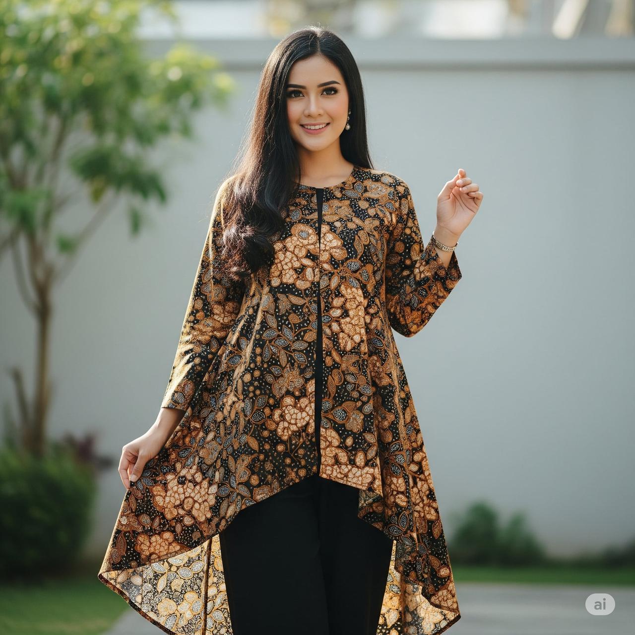 15 Outer Batik Wanita Layering Terbaik di 2025, Stylish, Unik, dan ...