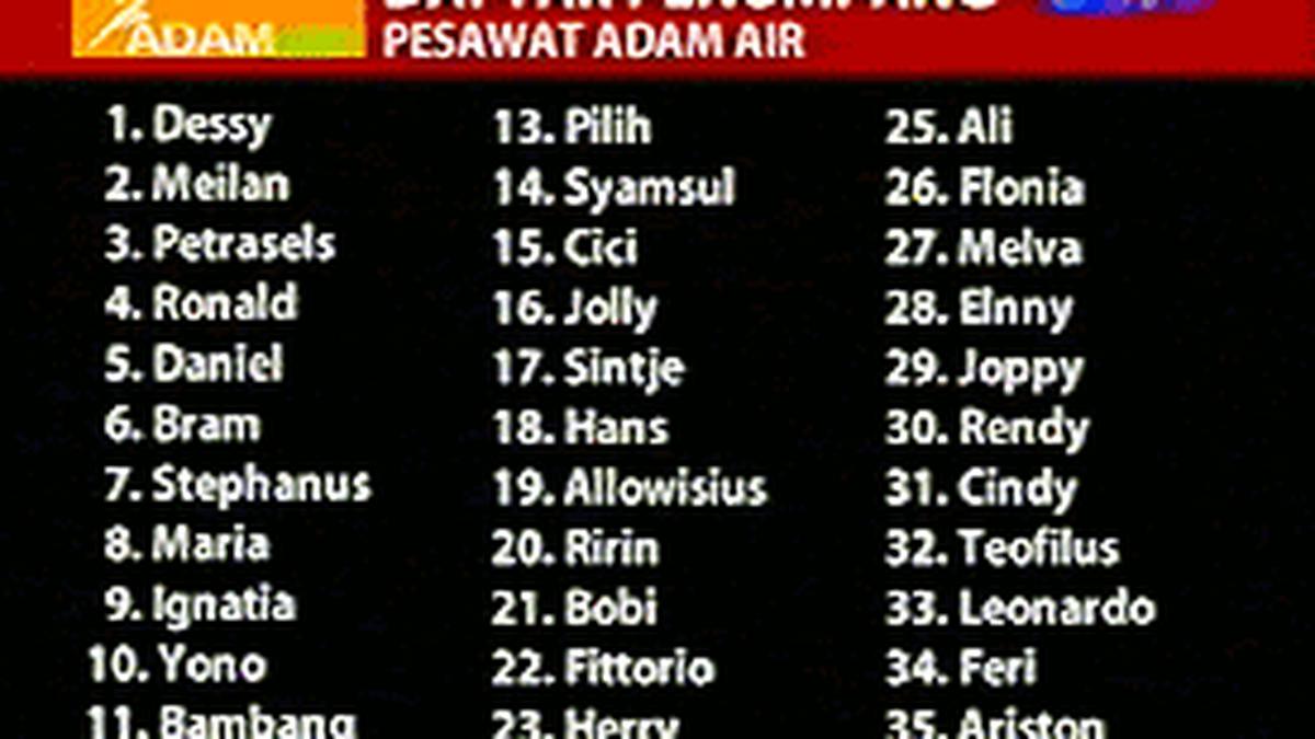 Keluarga Korban Pesawat Adam Air Merasa Lega - News Liputan6.com