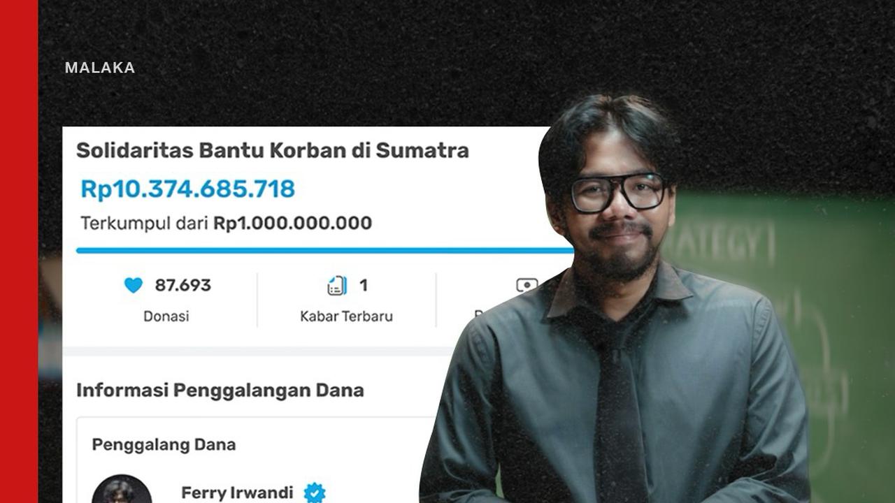9 Artis dan Influencer Galang Donasi untuk Sumatra-Aceh, Ferry Irwandi Capai Rp10 Miliar