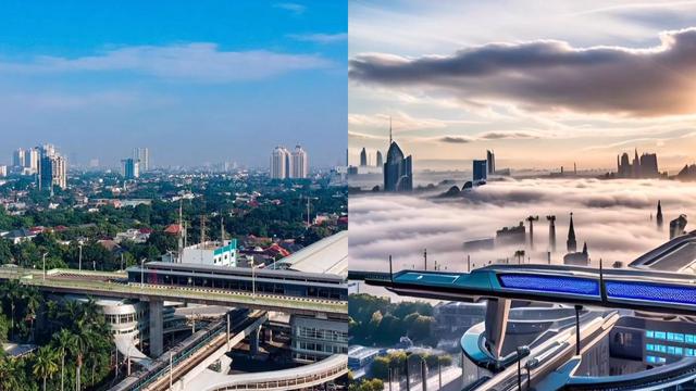 7 Potret Editan Kota Jakarta di Masa Depan Karya Fotografer Ini Bikin ...