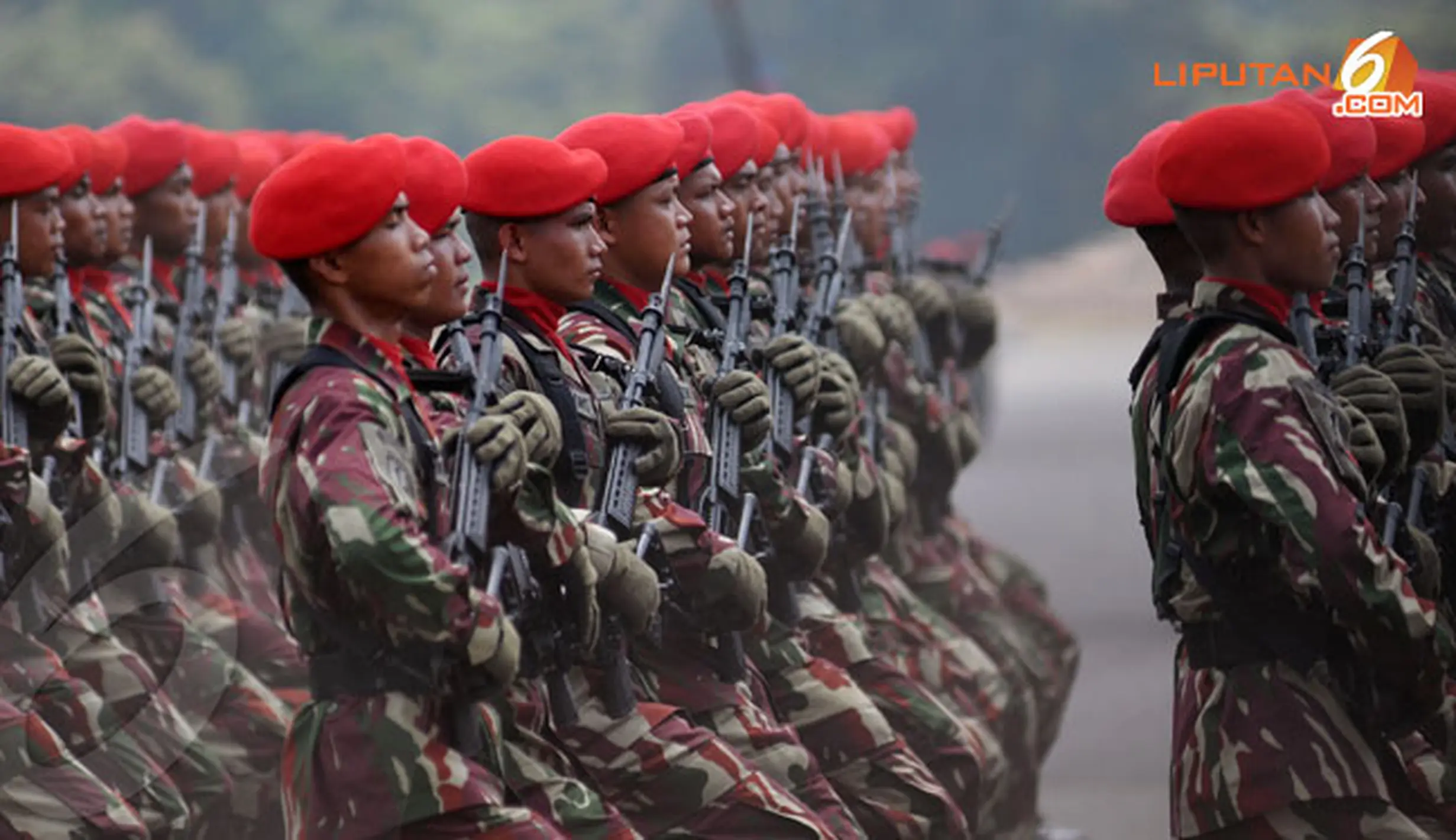 Wajah Tegas yang Terpancar dari Pasukan TNI - Foto Liputan6.com