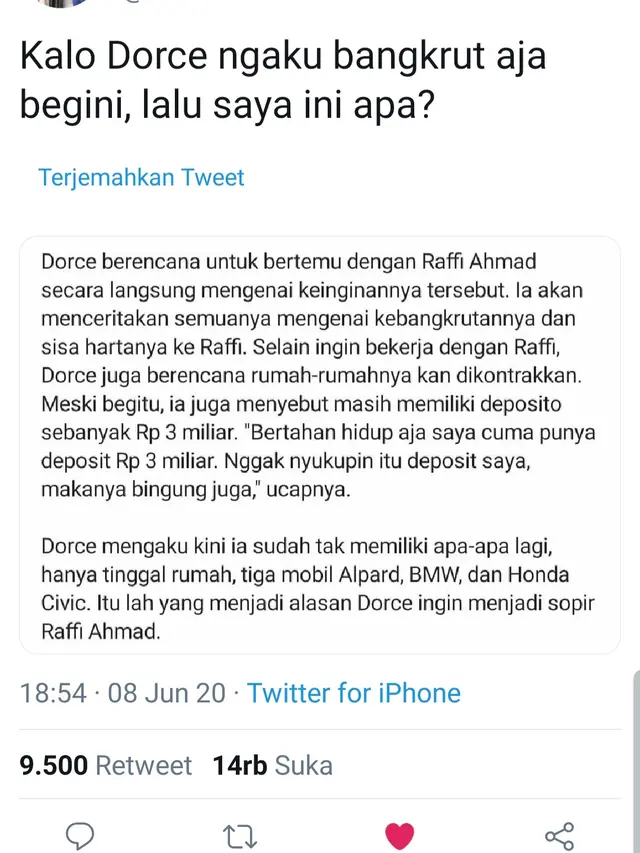 Dorce Gamalama Ngaku Bangkrut tapi Punya Deposito Rp 3 Miliar, Publik ...