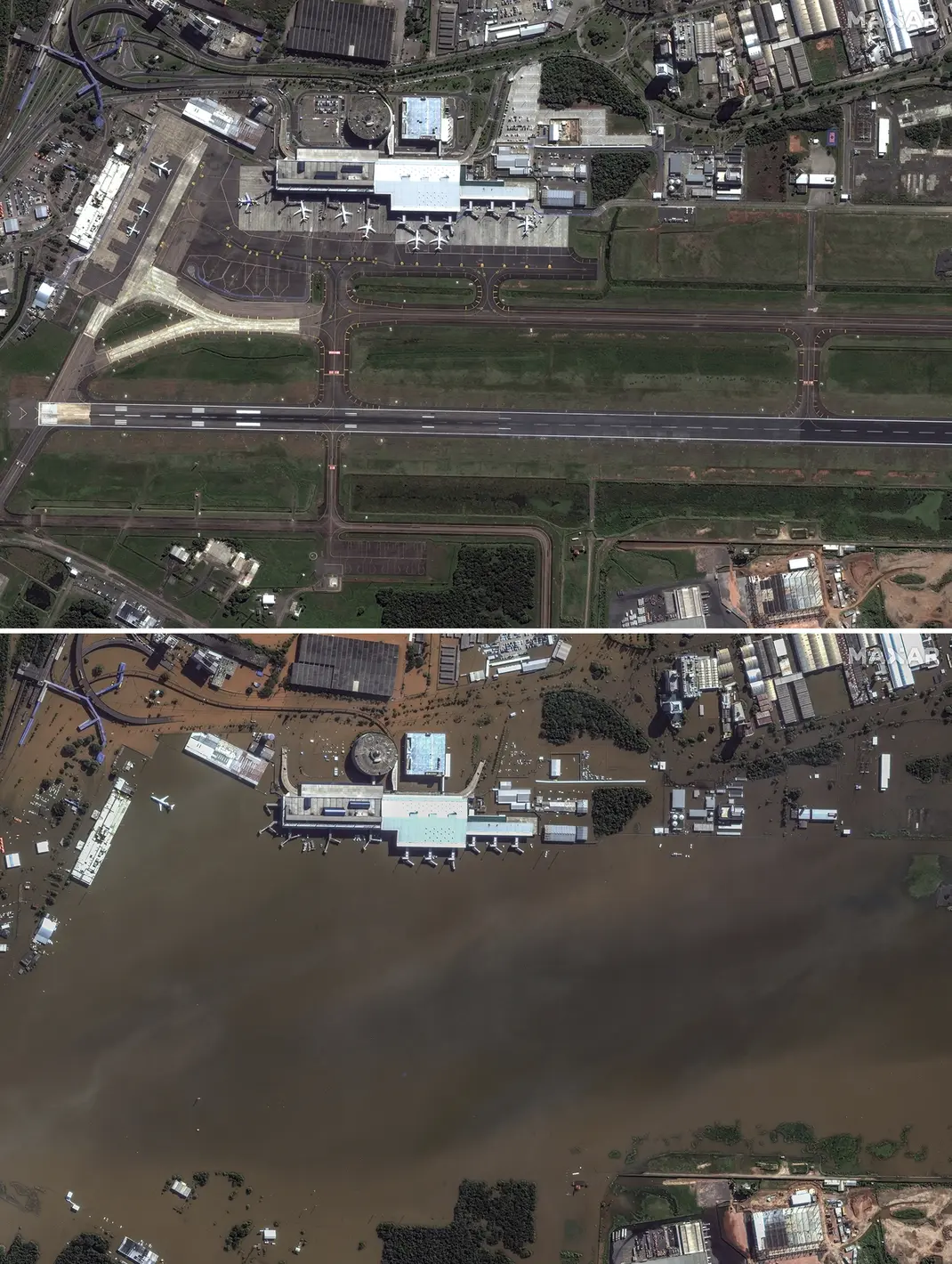 Begini Penampakan Sebelum dan Sesudah Banjir Dahsyat di Brasil - Foto ...