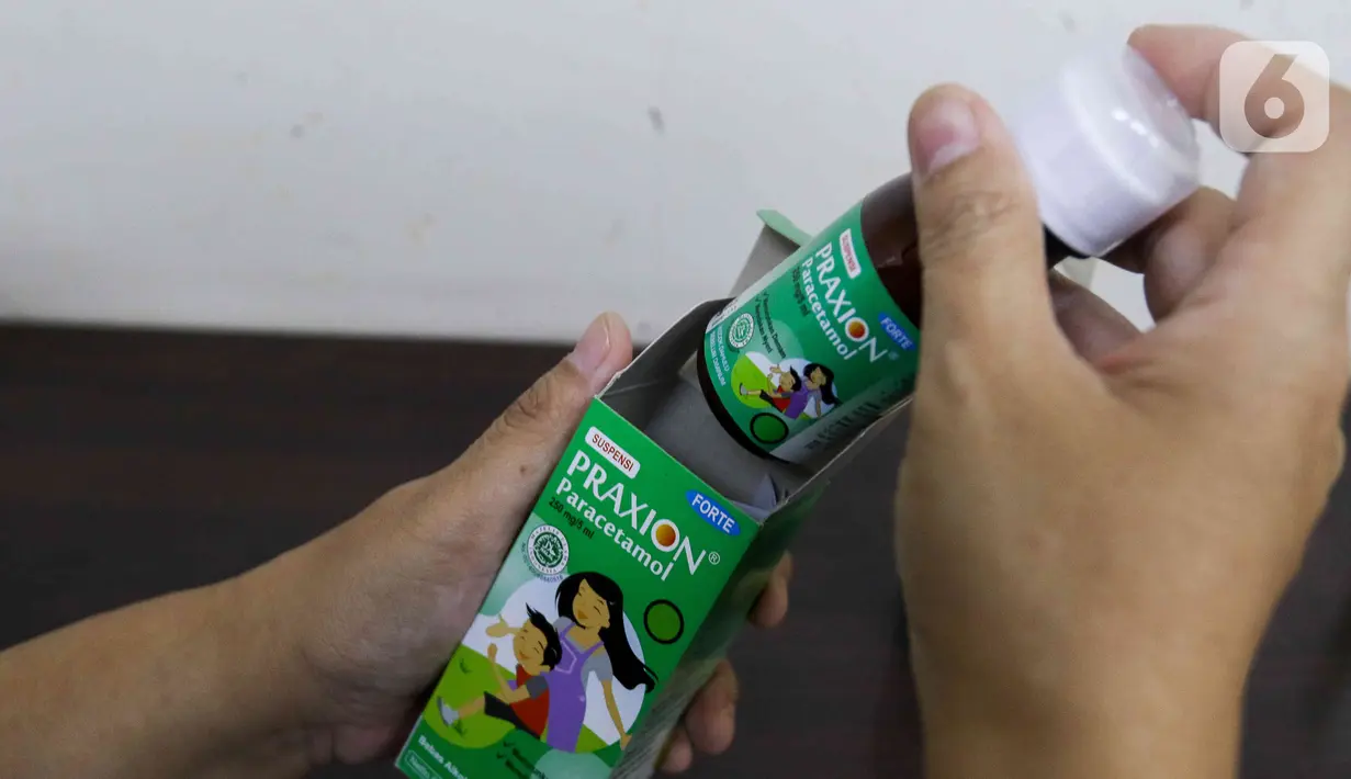 Hasil Uji Lab BPOM, Obat Sirup Praxion Aman Digunakan - Foto Liputan6.com