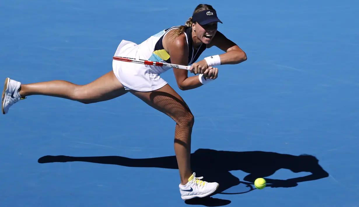 FOTO: Kegembiraan Simona Halep Genggam Tiket Semifinal Australia Terbuka - Foto Liputan6.com