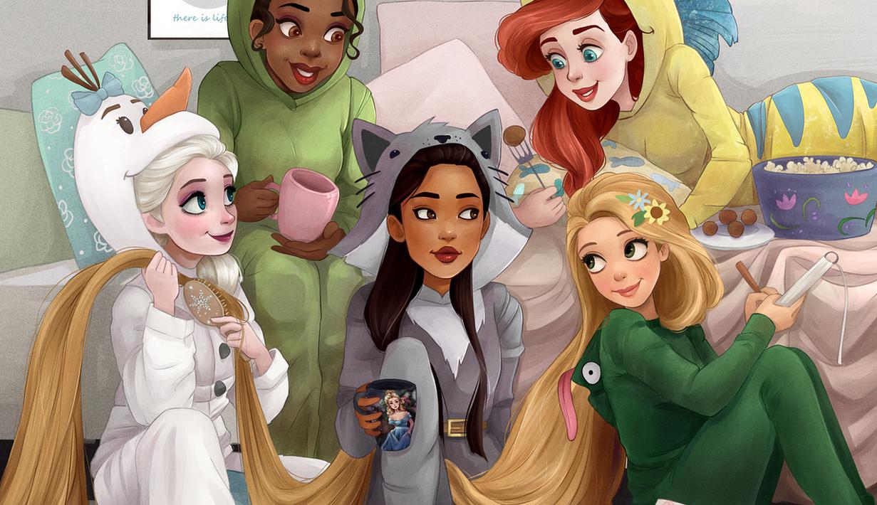 Begini Jadinya Kalau Putri Disney Punya Gaya Rambut Kekinian - Photo ...