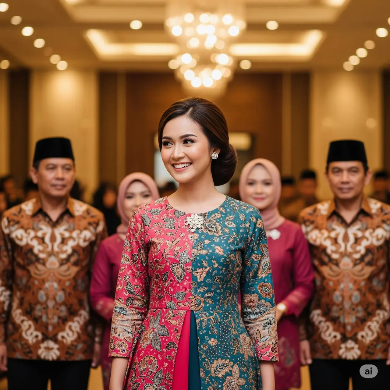 15 Inspirasi Styling Dress Batik A-Line Wanita, Anggun untuk Berbagai ...