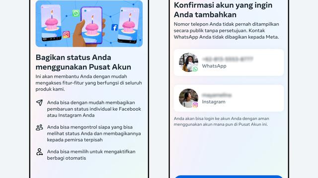 Cara Tambahkan WhatsApp ke Pusat Akun untuk Bagikan Status WA ke IG dan ...