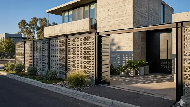 6 Model Pagar Roster dan Besi yang Menjaga Privasi Rumah Pinggir Jalan ...