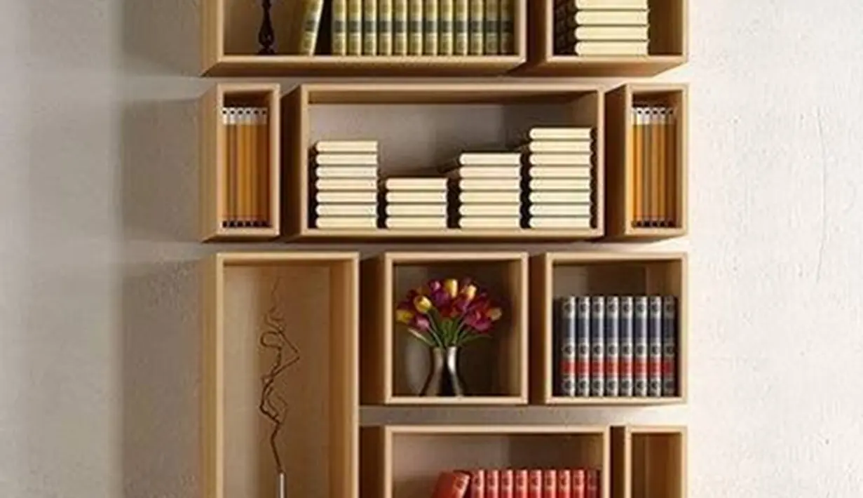 Rak Dinding Keren Bikin Rumah Makin Kece Nan Mengesankan - Photo Fimela.com