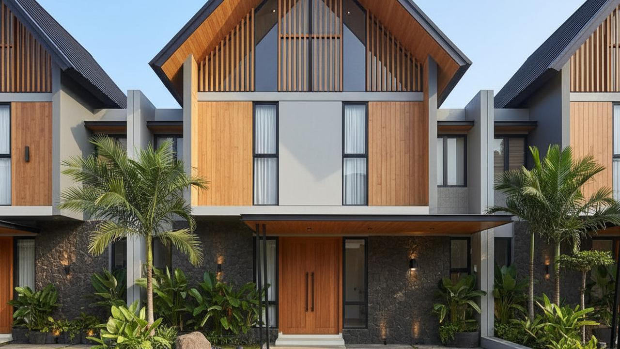 7 Model Rumah Minimalis Gunungan Depan, Desain Estetik Modern dan Kokoh ...