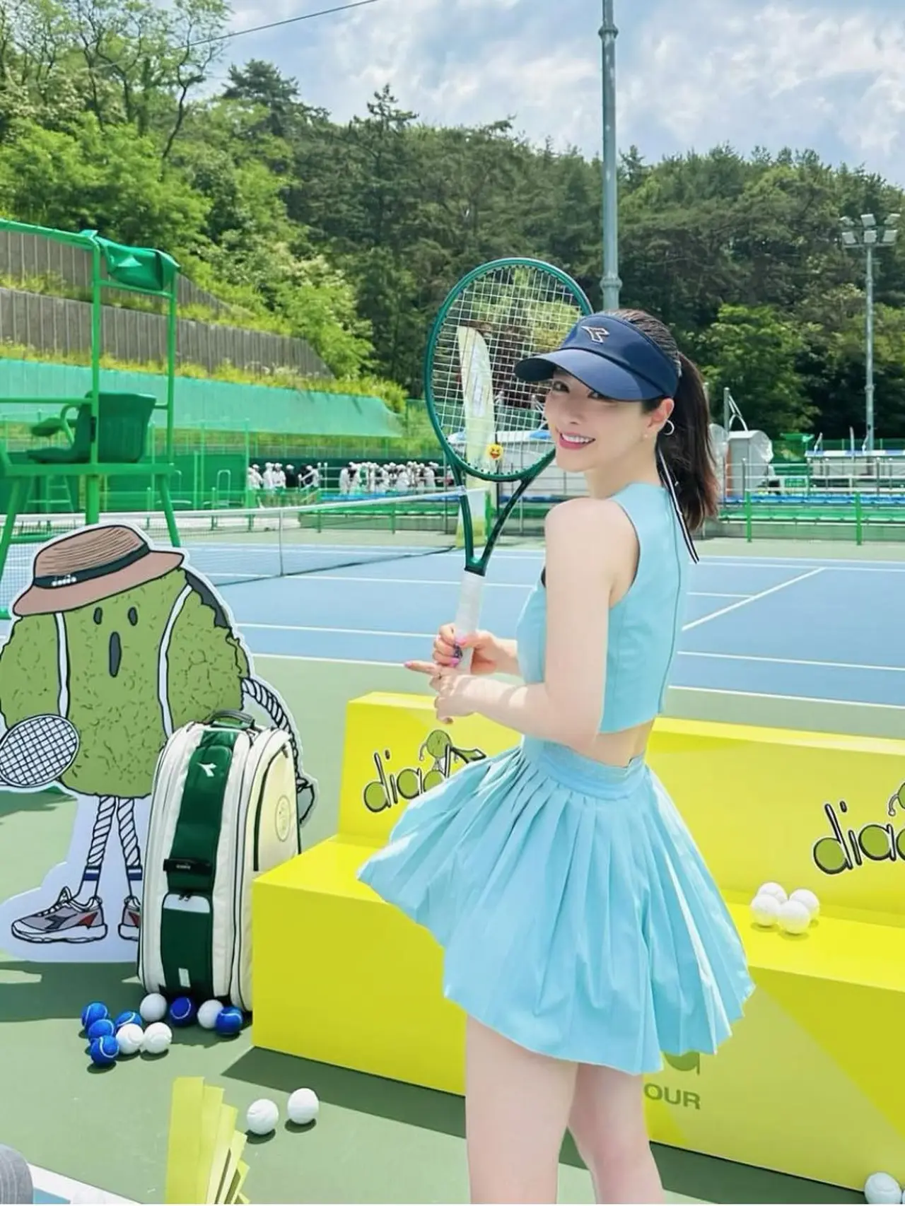 7 Potret Cantik Hong Soo Ah, Visual dan Skillnya Curi Perhatian di Lagi-Lagi Tenis Internasional ...