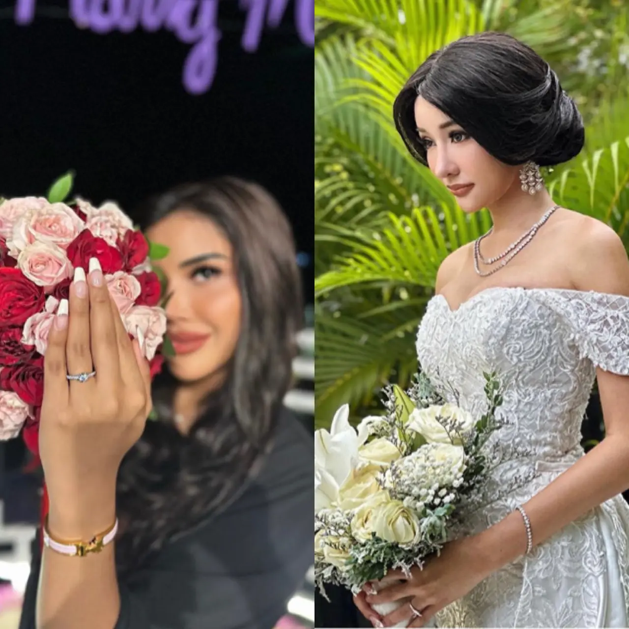 Adu Gaya Penampilan Lucinta Luna dan Millen Cyrus saat Dilamar Sang Kekasih