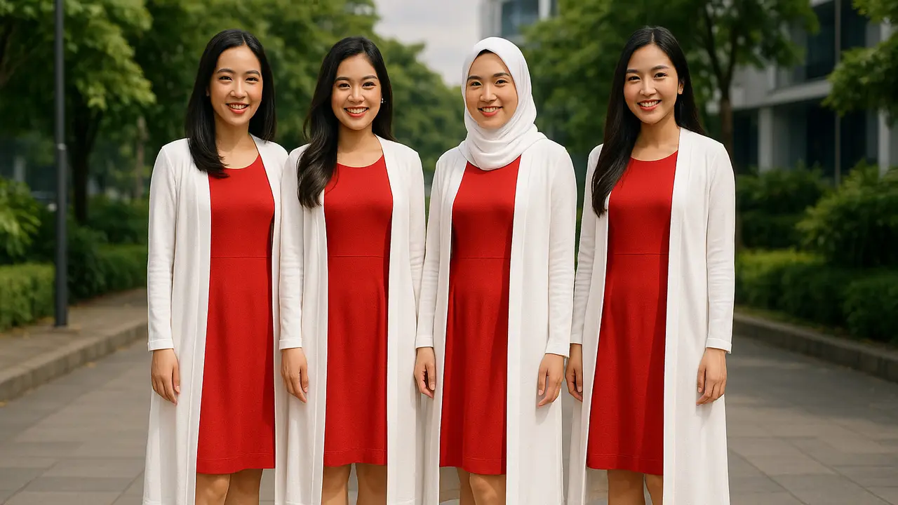 17 Model OOTD Merah Putih, Tampil Stylish dan Patriotik untuk Segala ...