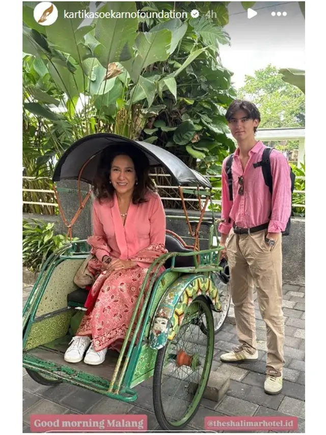 Potret Kartika Sari Dewi dan Kiran Ziarah Makam Soekarno di Blitar, Kompak Berbusana Pink ...