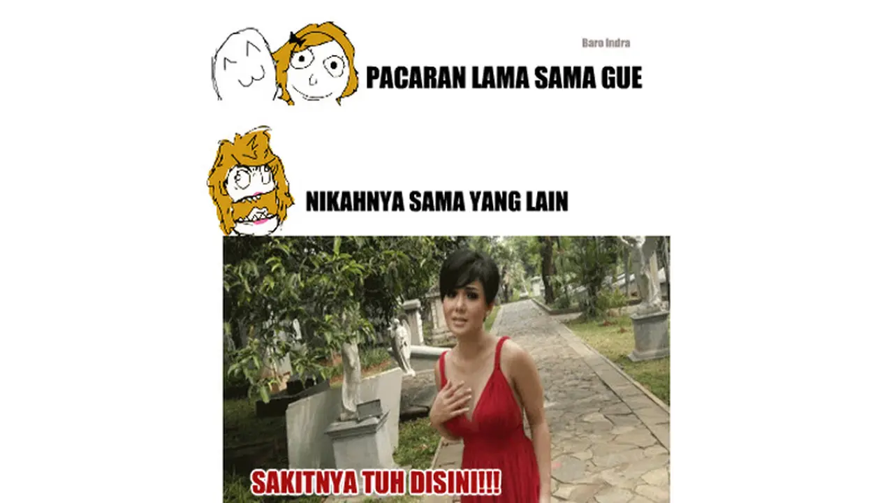 6 Meme 'Sakitnya Tuh Di Sini', Mana yang Anda Suka? - ShowBiz Liputan6.com