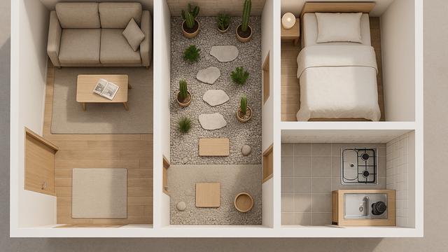7 Model Rumah 5x6 Meter Minimalis dengan Taman Kecil di Dalam, Bikin ...