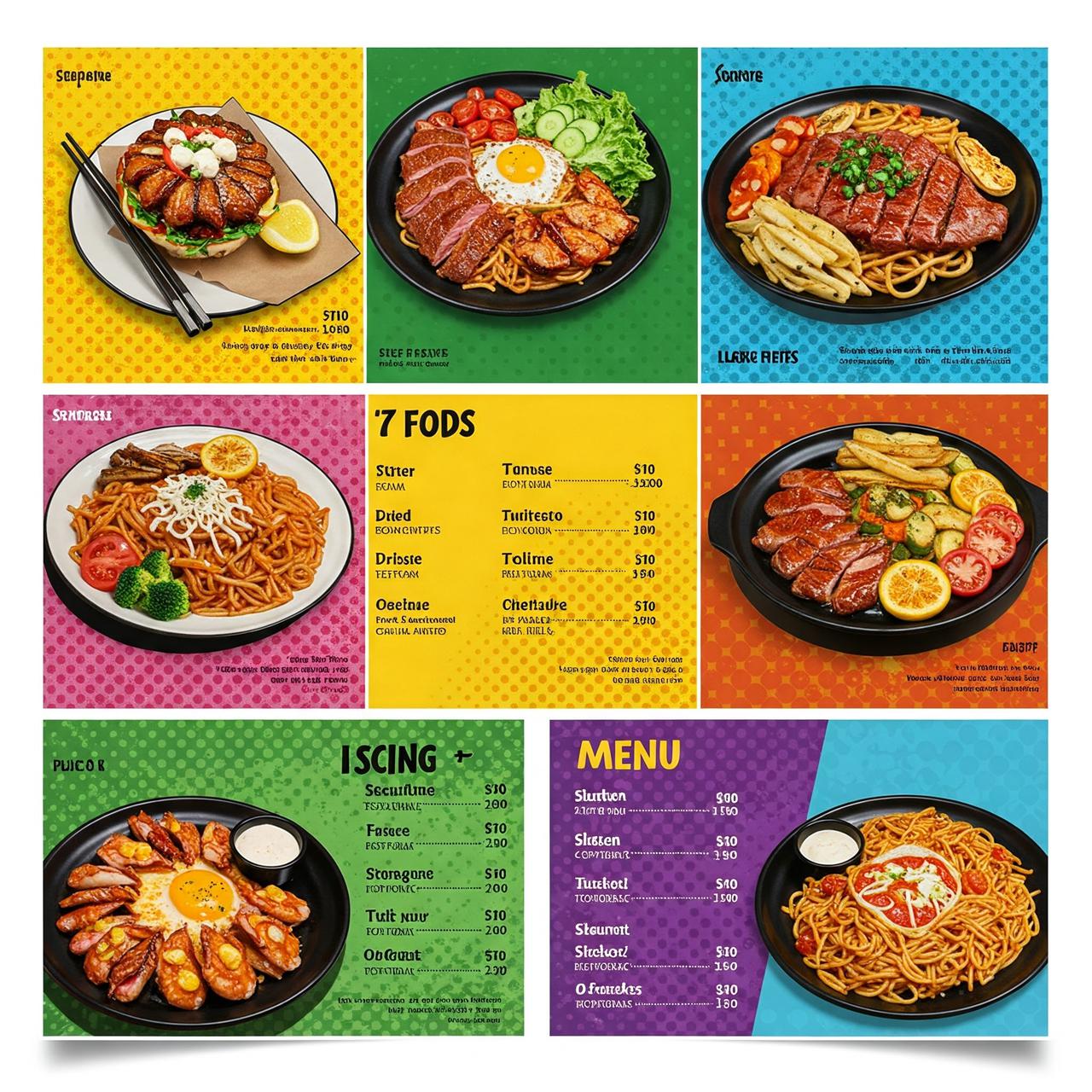 6 Contoh Desain Daftar Menu Keren dan Kekinian, Bikin Pelanggan Jadi ...