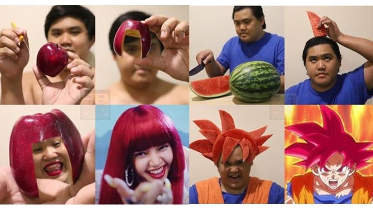 6 Cosplay Low Budget Pakai Buah Warna Merah Ini Kreatif Sekaligus Kocak