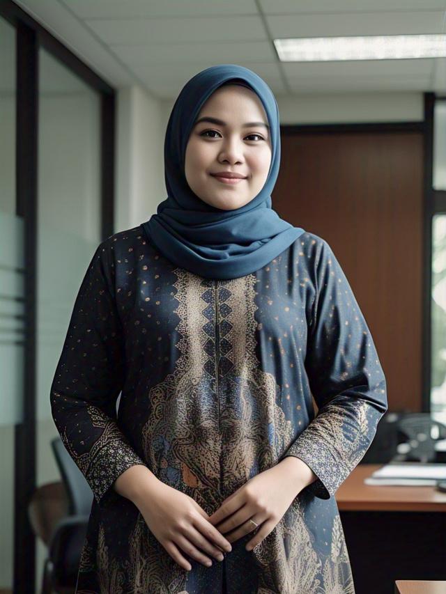 6 Model Tunik Batik 2025 untuk Wanita Karier Bertubuh Gemuk, Solusi ...