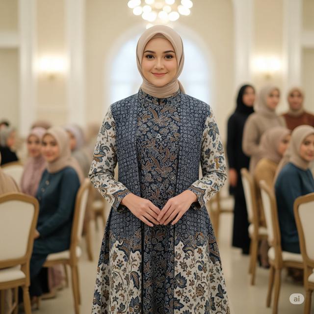 12 Model Baju Gamis Batik Pesta Elegan Terbaru 2025, Stylish, Nyaman ...