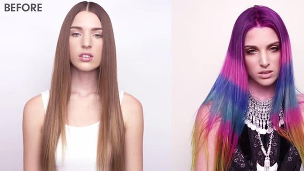 Color-Blocked Hair, Tren Baru Rambut Warna-Warni