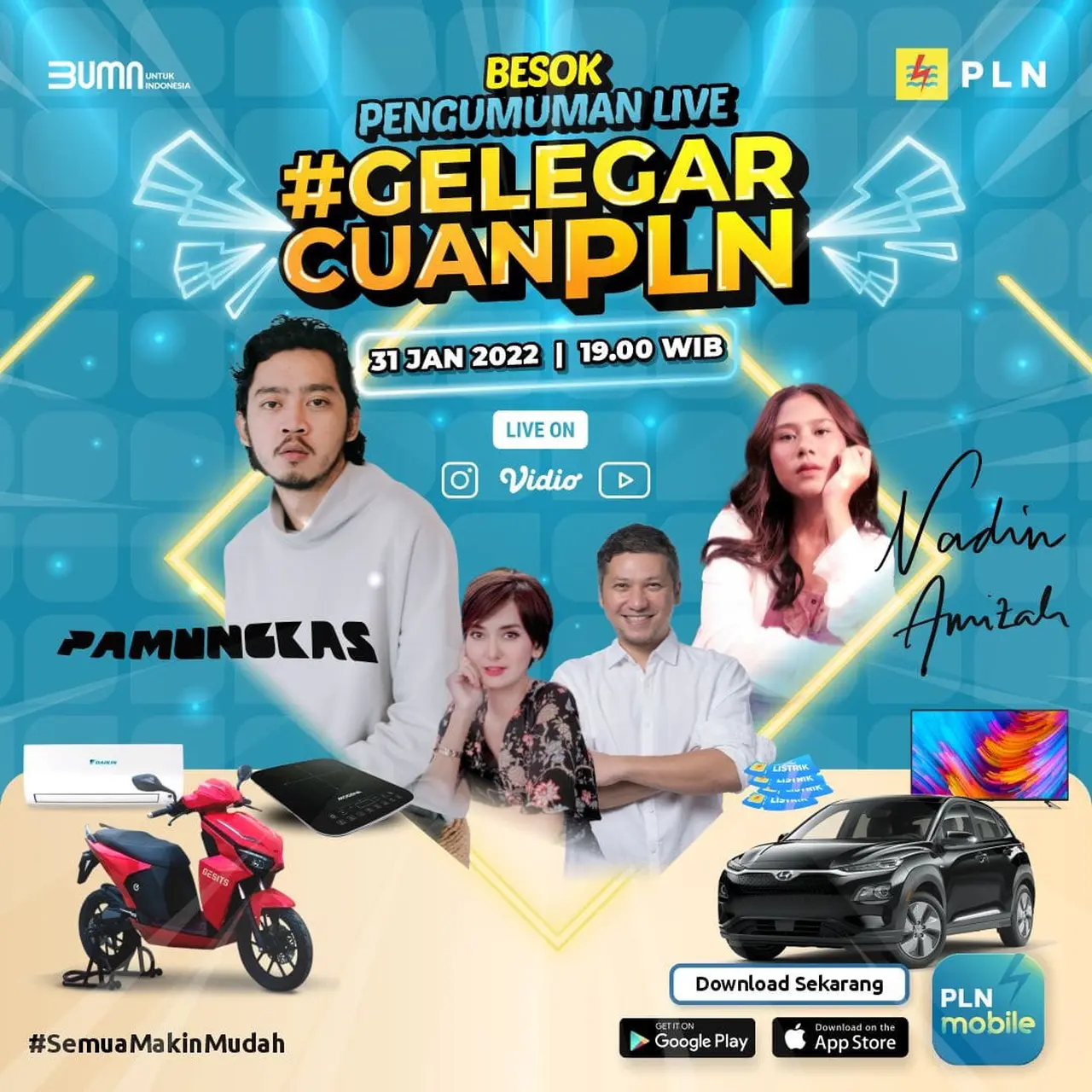 Jangan Lewatkan Pengundian Grand Prize Gelegar Cuan PLN Mobile ...