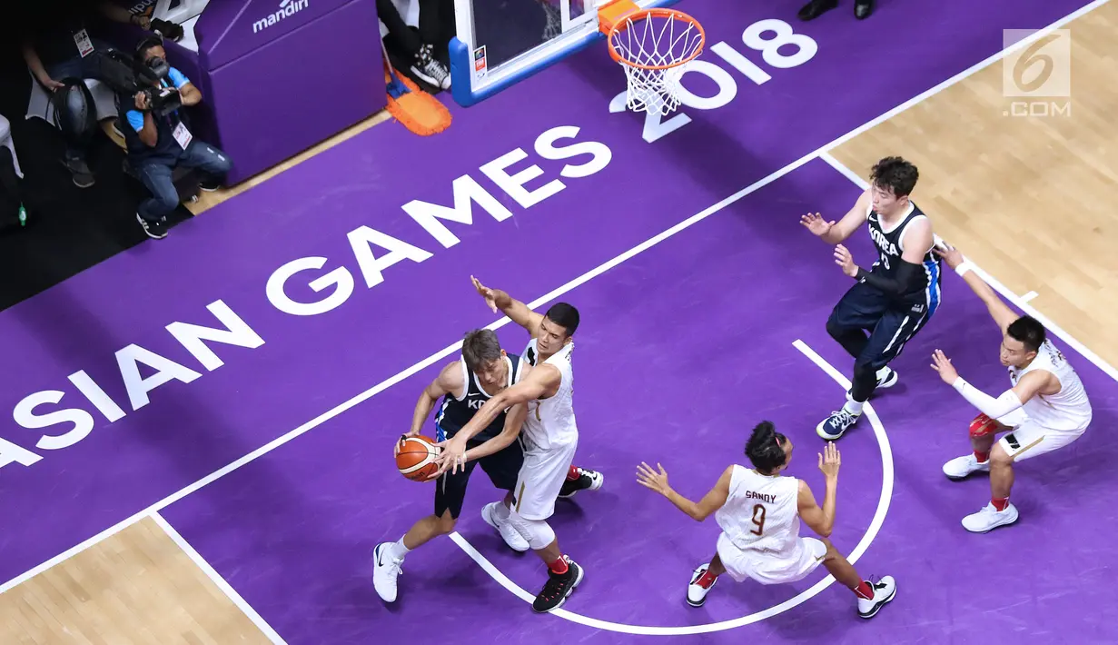 FOTO: Timnas Basket Putra Indonesia Kalah Telak dari Korea - Foto ...