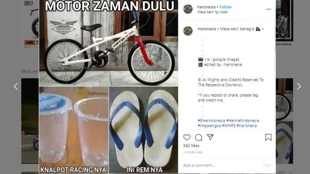Meme Otomotif Pekan Ini: Sepeda, Gelas Mineral, dan Sandal Jepit ...