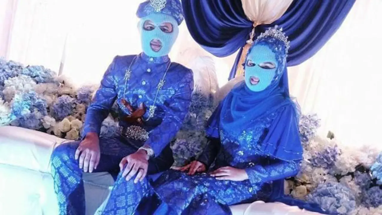 Aneh, Pakai Topeng Bak Penjahat Saat Menikah Jadi Tren Kekinian ...