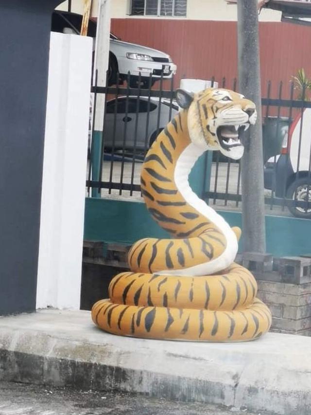 10 Potret Patung Macan Lucu Ini Bikin Geleng Kepala - Hot Liputan6.com