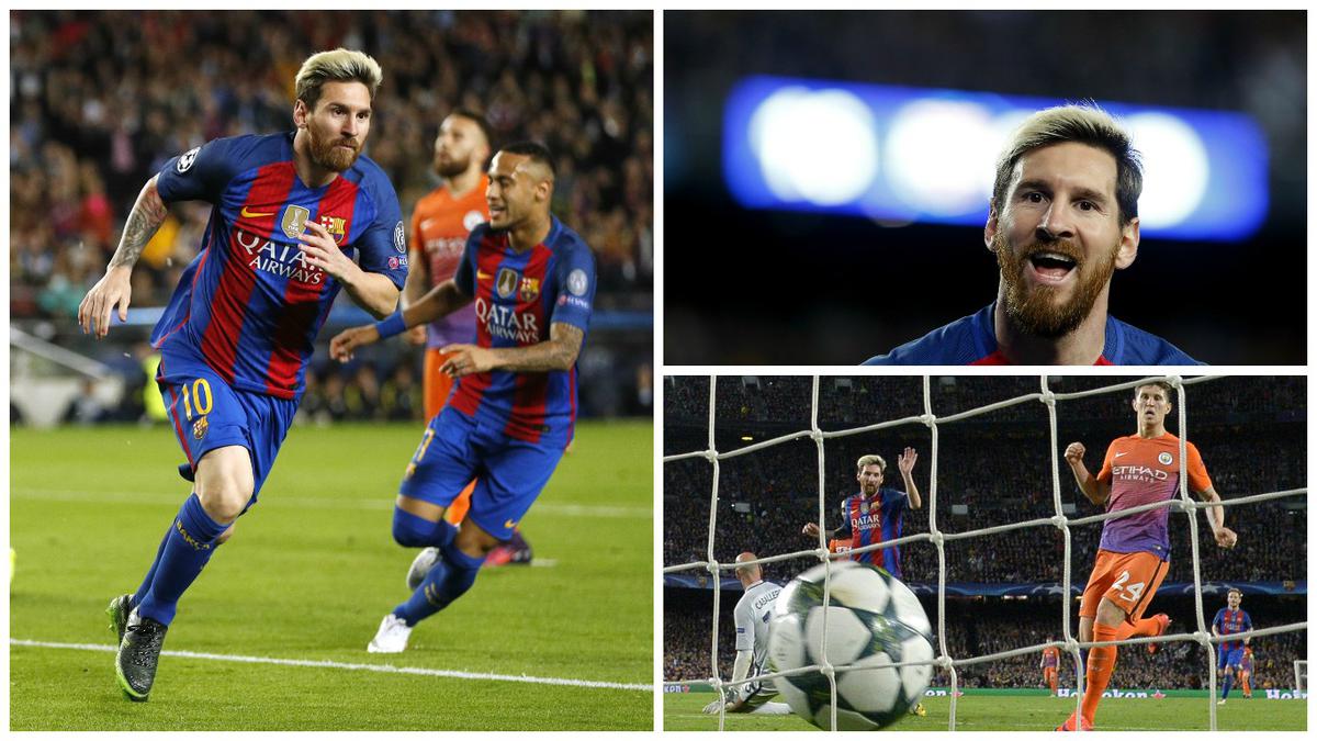 4 Rekor Hattrick Lionel Messi Selama Bermain di Barcelona - Foto Bola.com