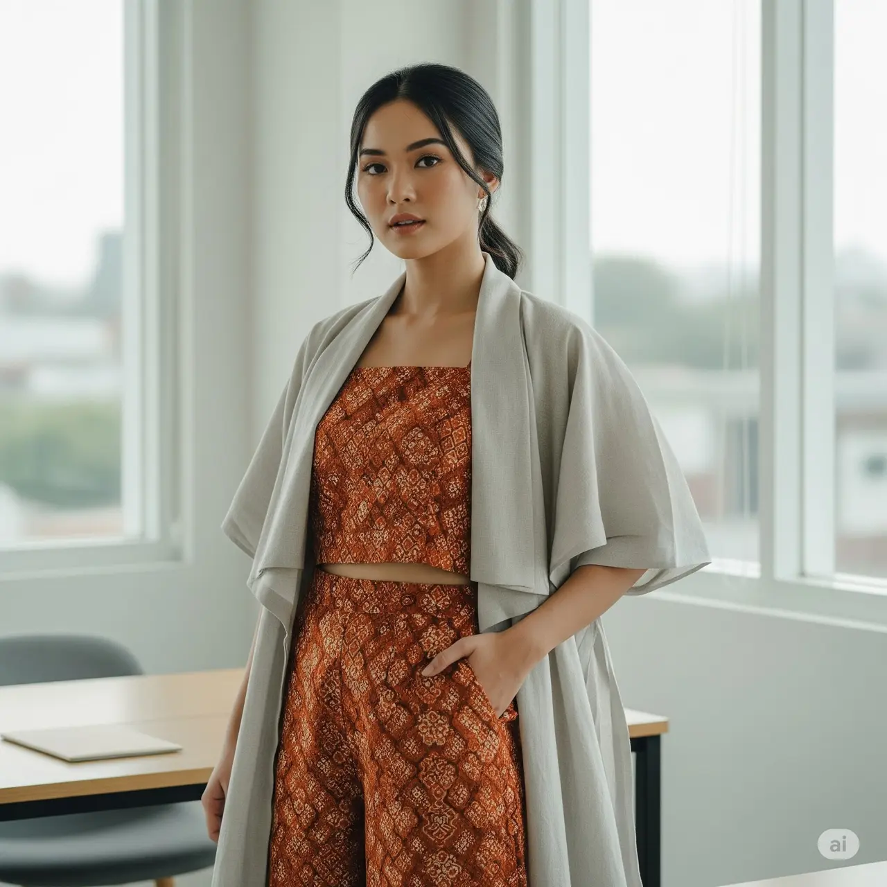 10 Model Baju Tenun Kantor Wanita 2025, Elegan, Profesional, dan Sarat ...