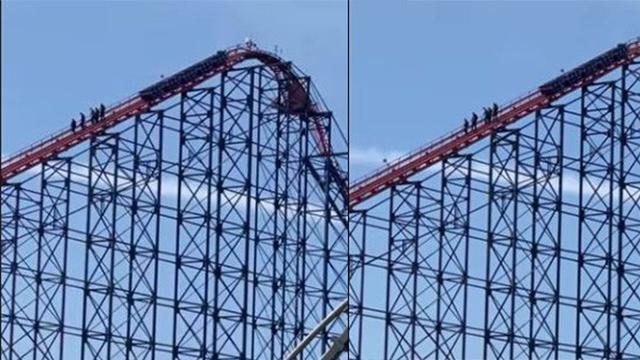 Ngeri Banget, Roller Coaster Berhenti di Ketinggian Paksa Penumpang ...