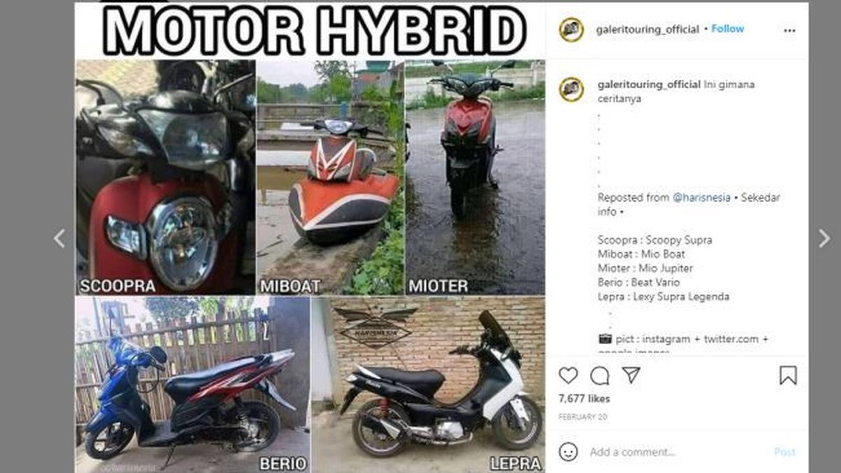 Meme Otomotif Pekan Ini: Aneka Ragam Motor Hybrid - Otomotif Liputan6.com