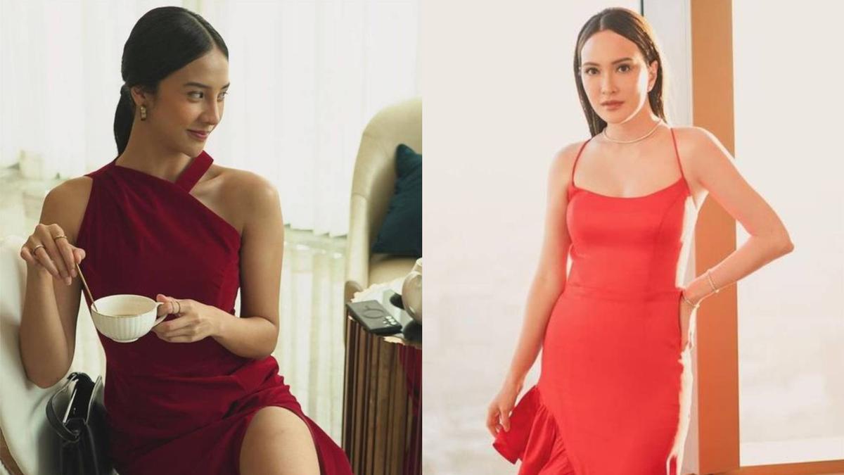 10 Potret Gaya Bold Artis Dibalut Dress Merah yang Pesonanya Tak Main ...