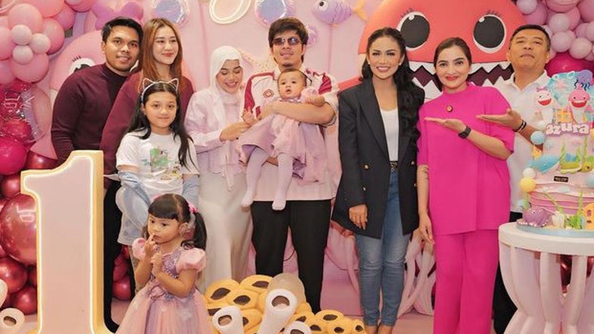 6 Tampilan Para Nenek hingga Aaliyah Massaid Hadir di Pesta Ulang Tahun Putri Kedua Aurel ...