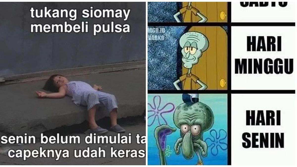 6 Meme Ketemu Hari Senin Ini Relate Banget, Sudah Merasa Lelah Duluan