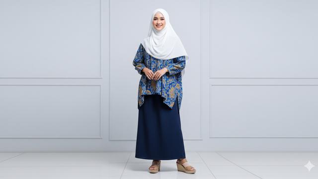 10 Model Atasan Batik Wanita Elegan Dipadu Dengan Rok Polos Tren 2025 ...