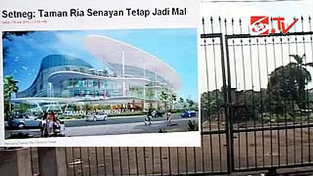 Pembangunan Mal di Taman Ria Senayan Dikecam - News Liputan6.com