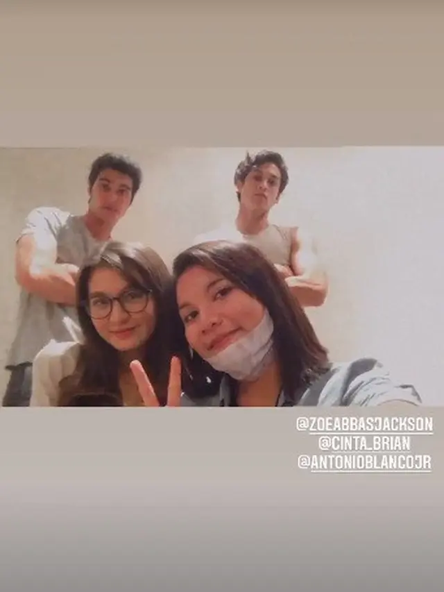 7 Potret Zoe Abbas Jackson dan Antonio Blanco Jr di Balik Layar, Kompak Banget - Hot Liputan6.com