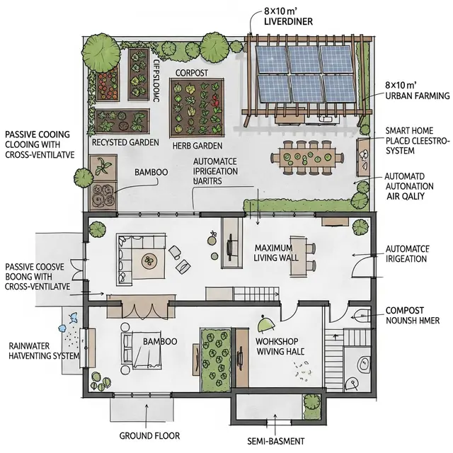 8 Denah Rumah Ukuran 10x20 Meter Terlengkap, Desain Modern untuk ...