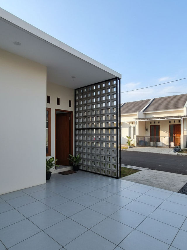 10 Model Teras Rumah Sederhana dengan Roster, Ubah Tampilan Fasad di ...